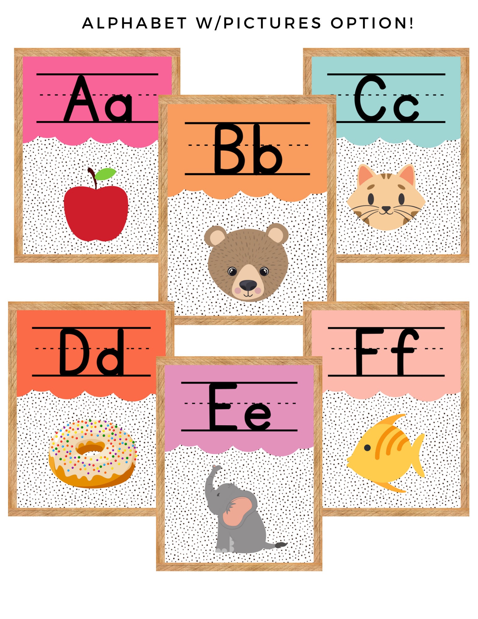 Groovy Glitter Classroom Alphabet - Etsy