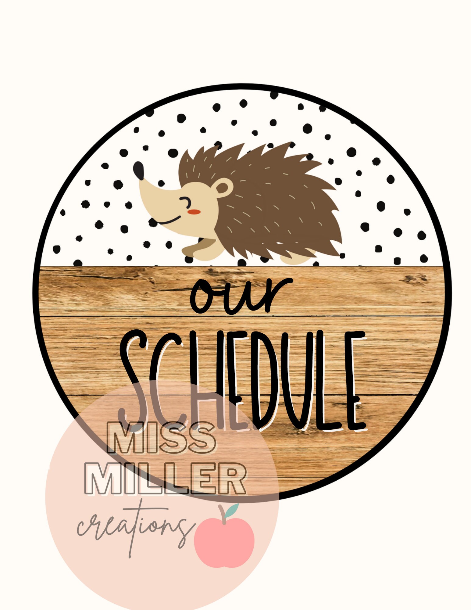 Woodland Visual Classroom Schedule editable | Etsy