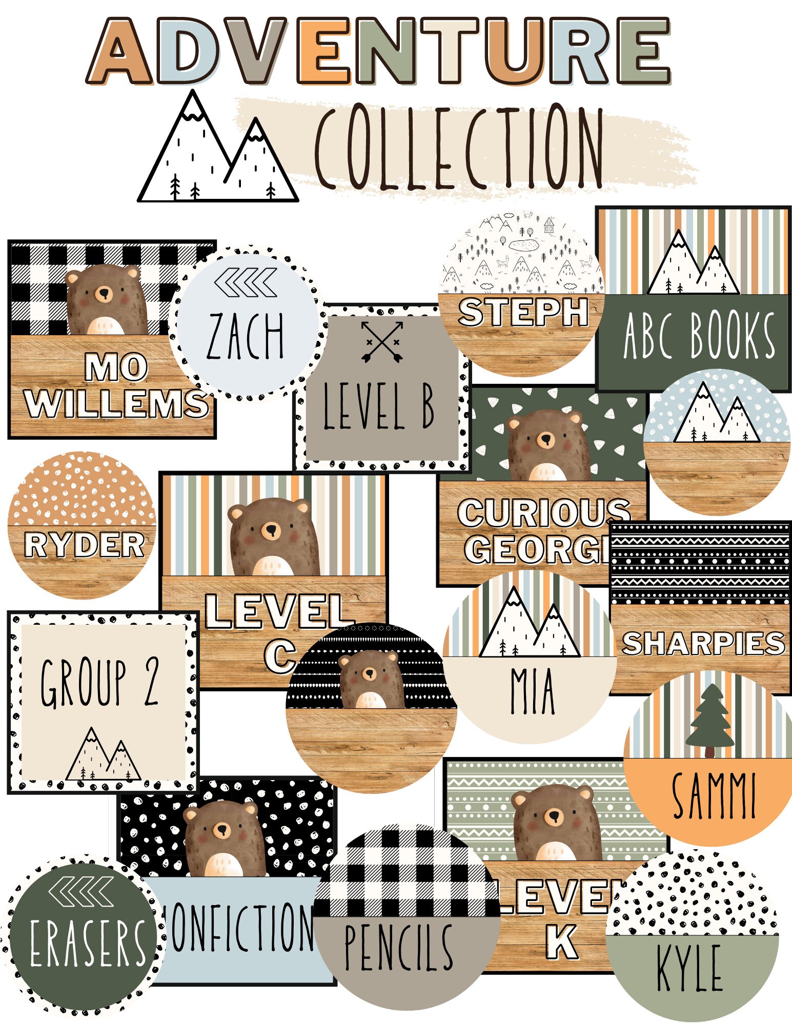 Adventure Theme Complete Classroom Collection [editable] - Etsy Canada