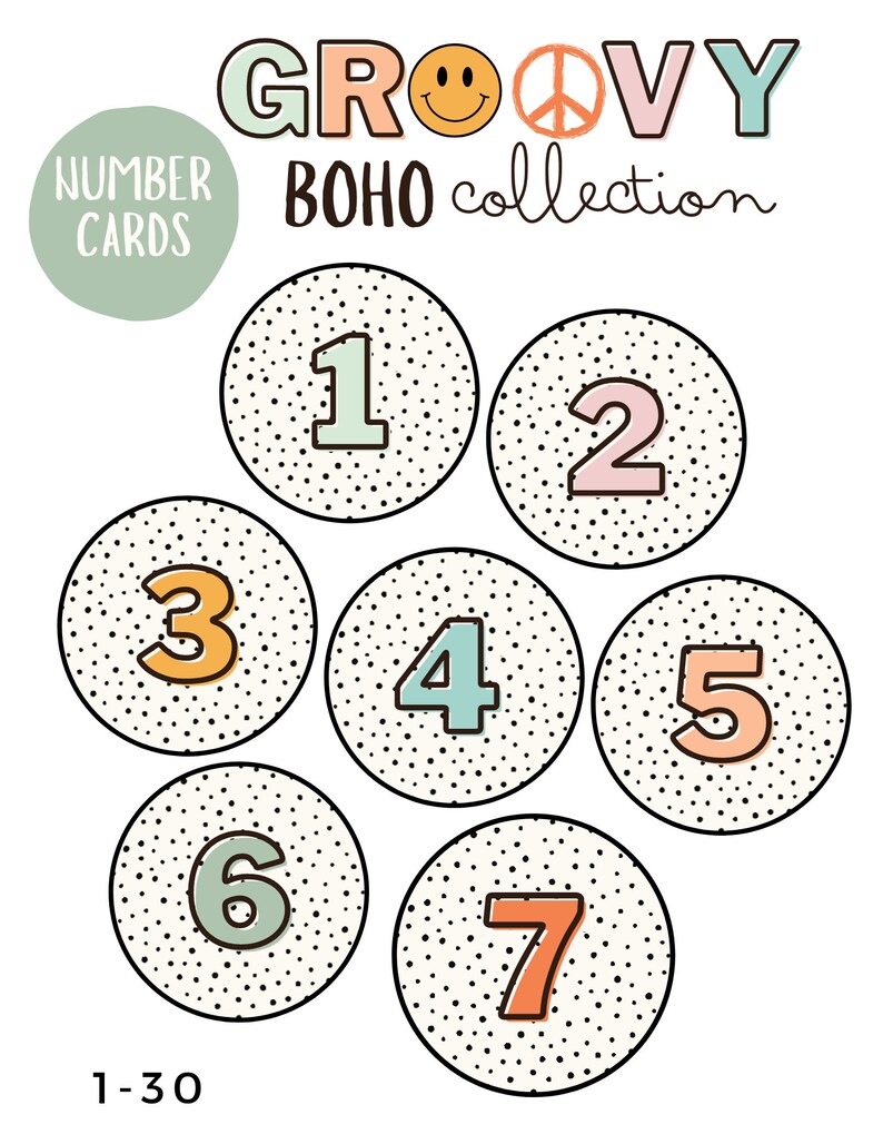Groovy Boho Complete Classroom Collection editable - Etsy