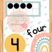 Modern Boho Rainbow Classroom Number Posters - Etsy