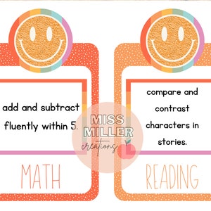 Retro Rainbow Learning Goal Posters/i Can Statements/focus Wall ...