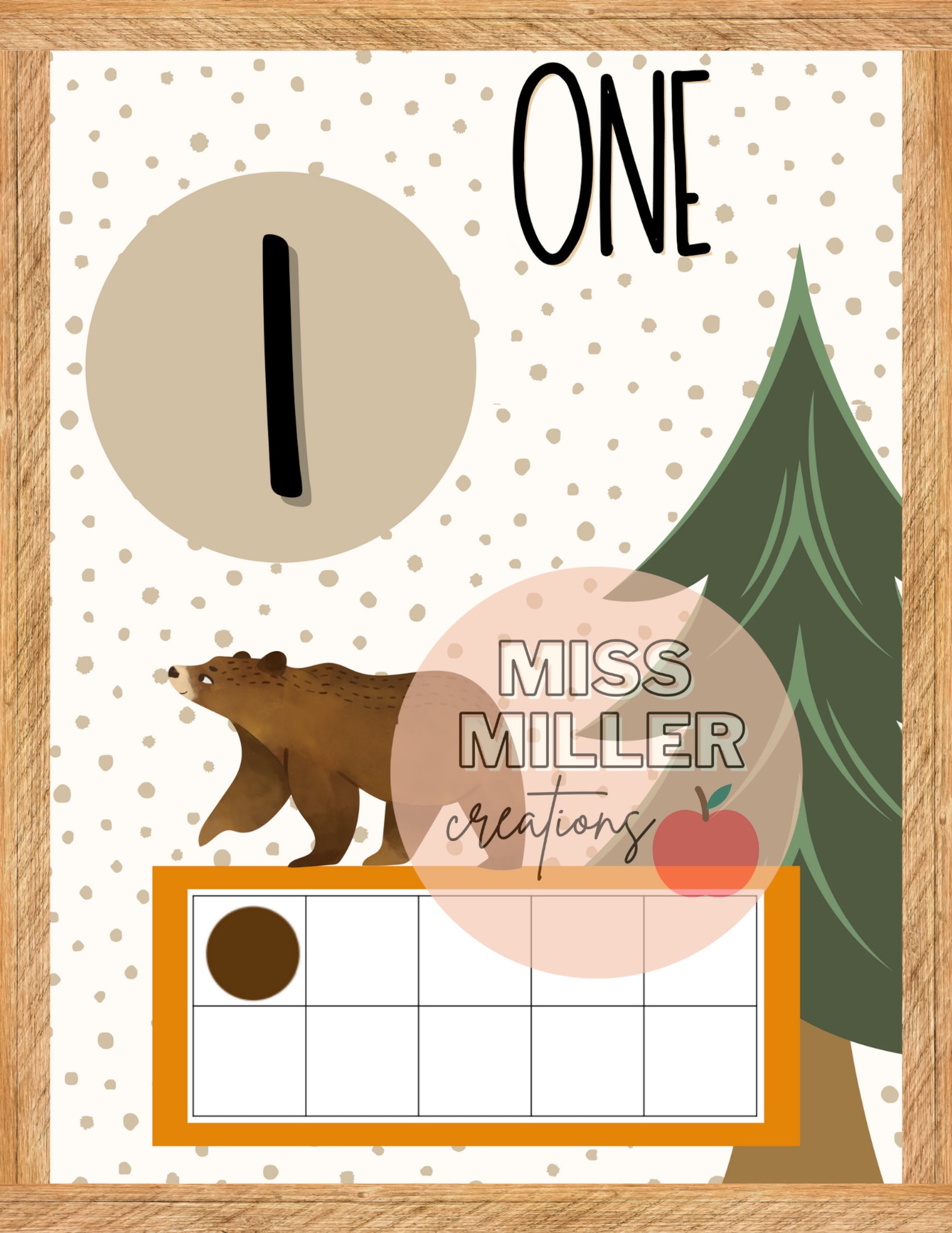 Woodland Classroom Number Posters - Etsy