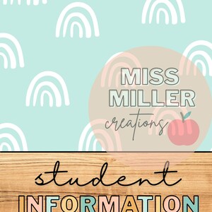 Modern Boho Rainbow Binder Covers [editable] - Etsy