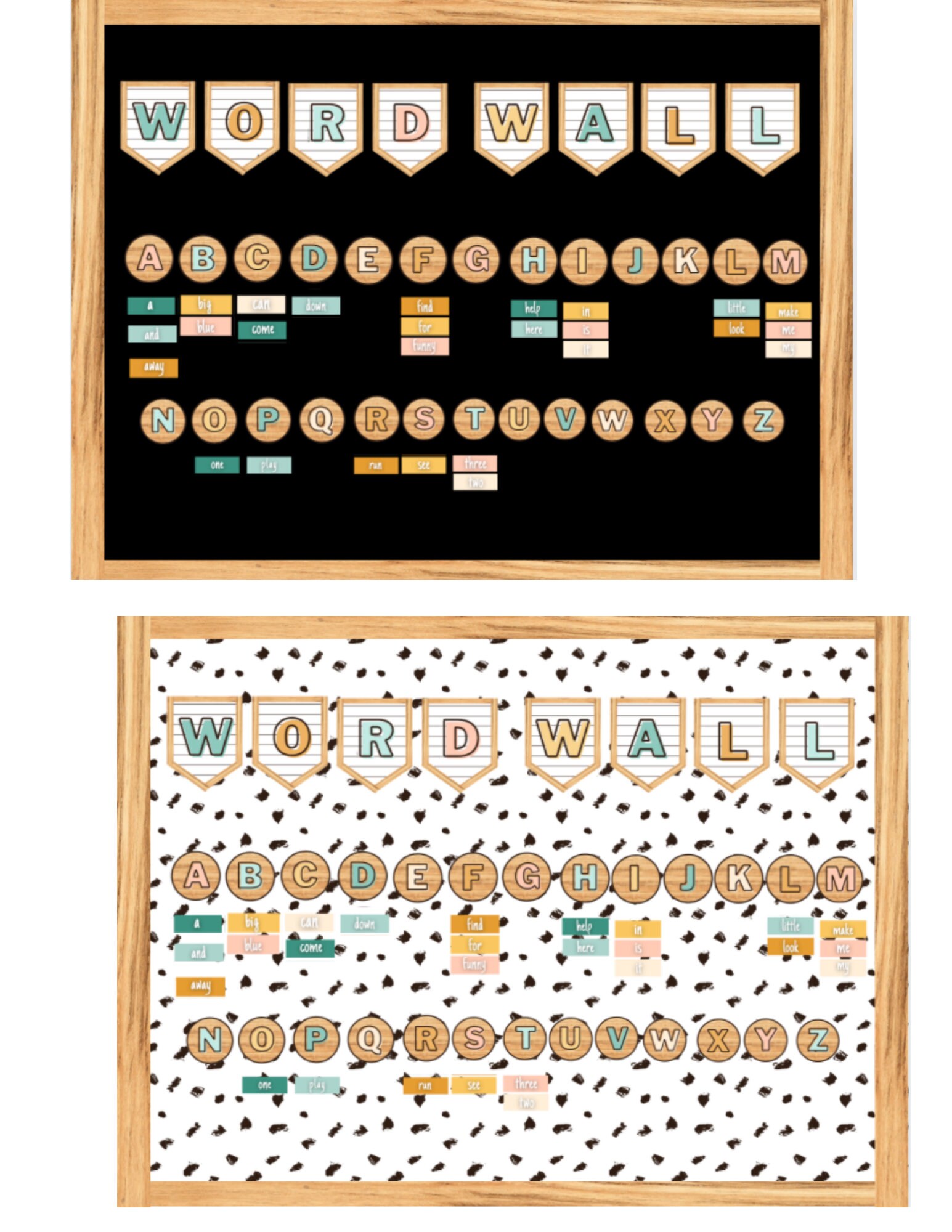 Modern Boho Rainbow Classroom Word Wall editable | Etsy