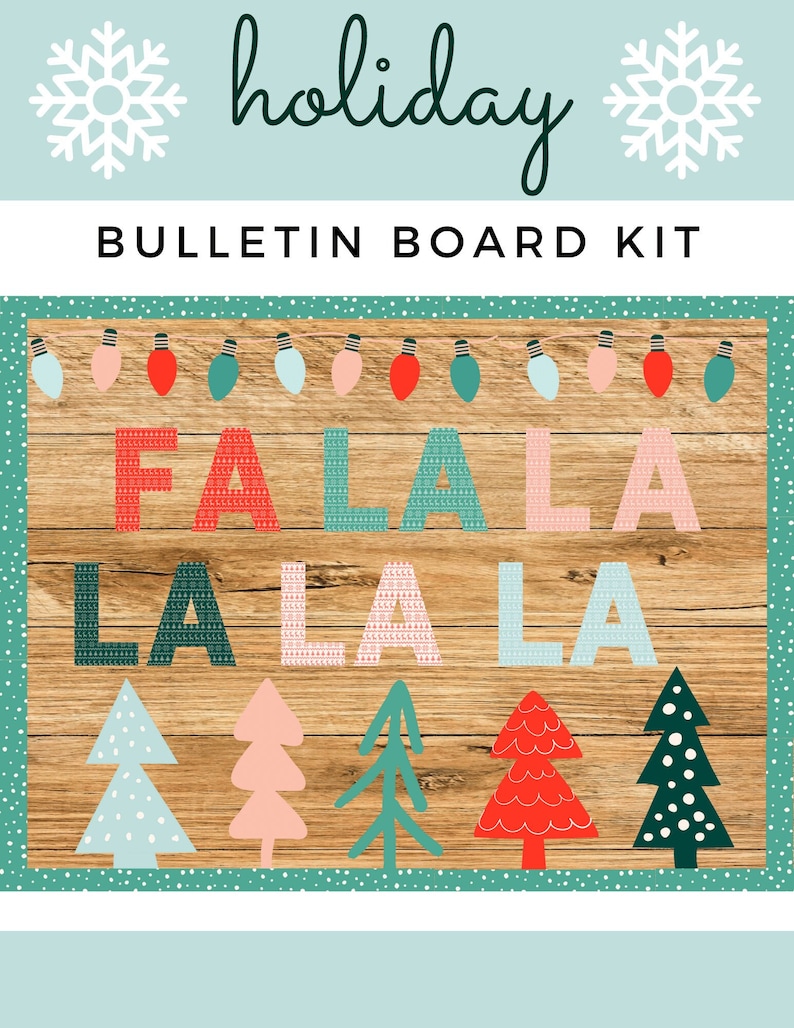 Fa La La Bulletin Board Kit - Etsy
