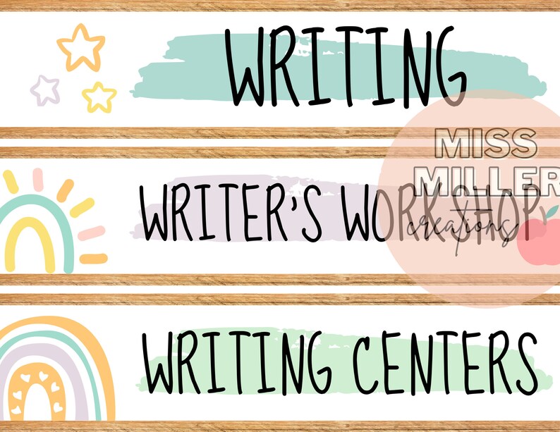 Pastel Boho Rainbow Classroom Schedule editable - Etsy