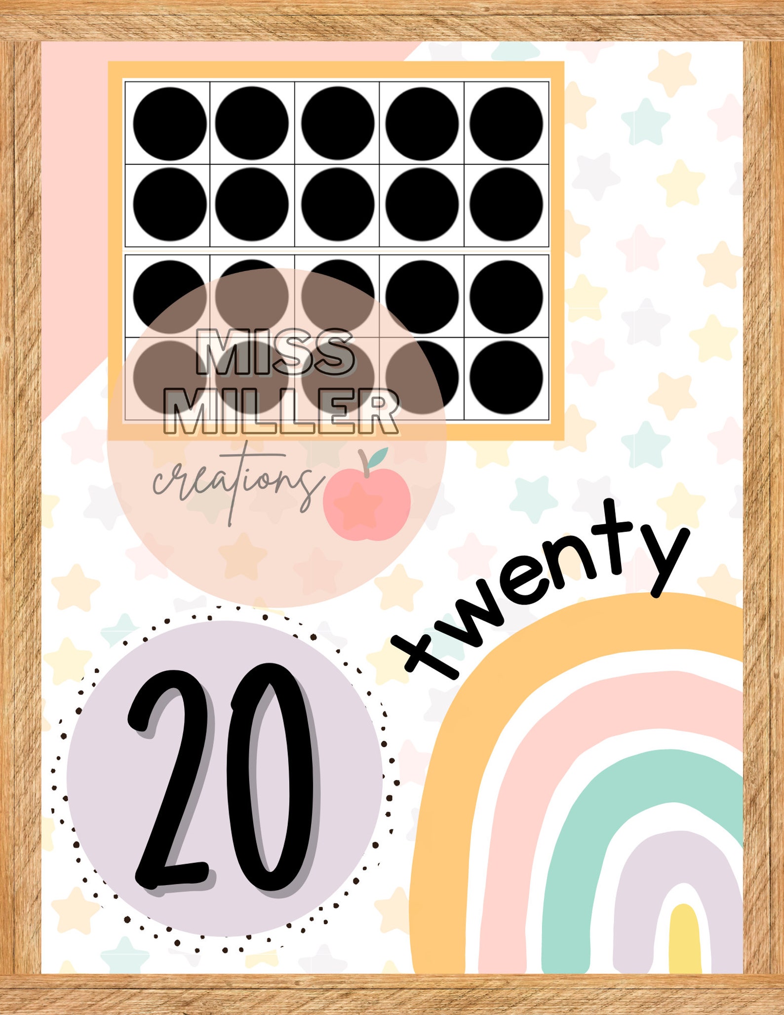 Pastel Boho Rainbow Classroom Number Posters - Etsy