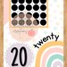 Pastel Boho Rainbow Classroom Number Posters - Etsy