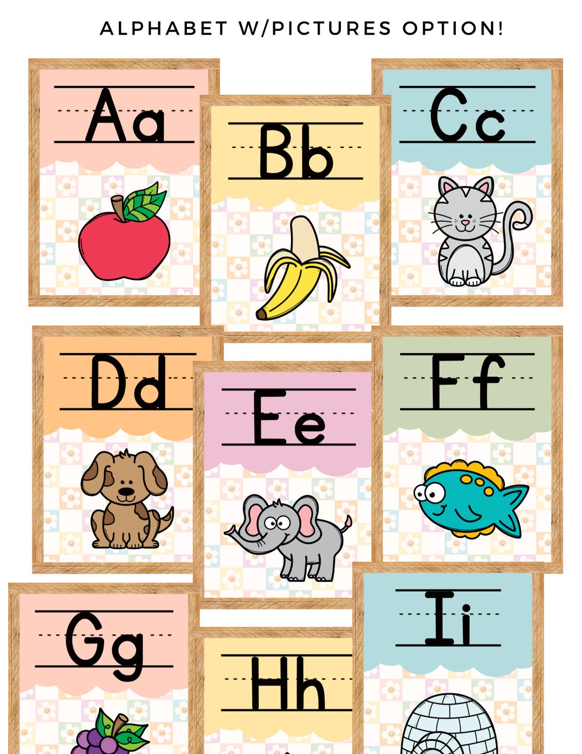 Groovy Pastel Classroom Alphabet Posters - Etsy