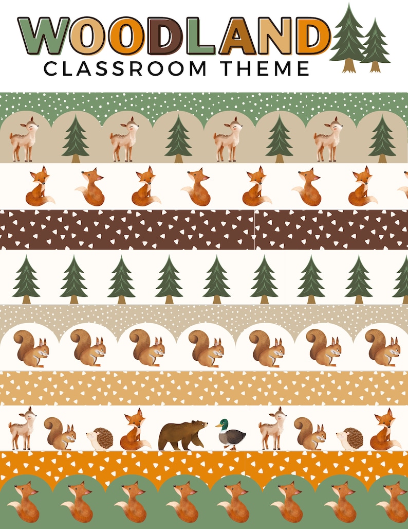 Woodland Theme Complete Classroom Collection - Etsy