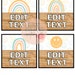 Pastel Boho Rainbow Classroom Labels editable - Etsy