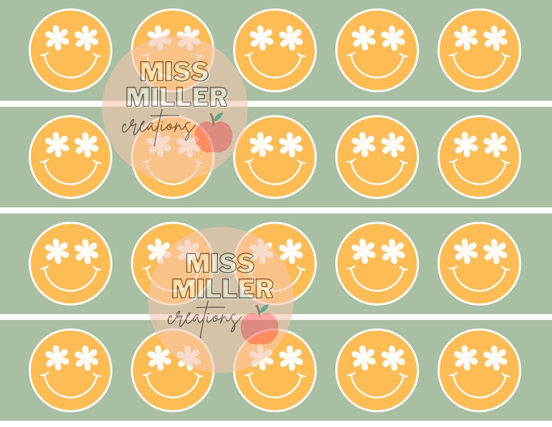 Retro Rainbow Bulletin Board Borders - Etsy