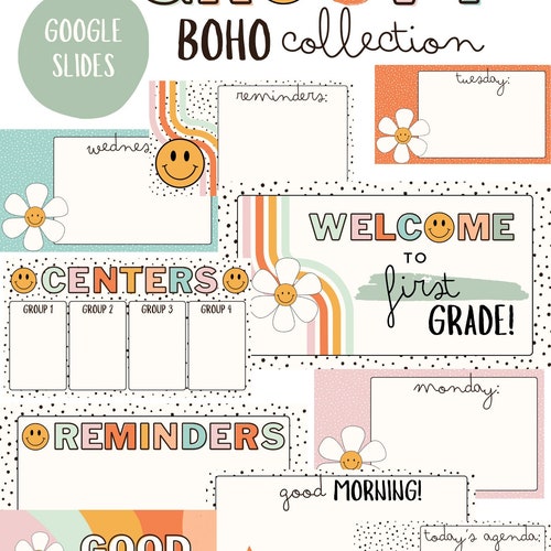 Retro Groovy Powerpoint and Google Slides™ Templates for - Etsy