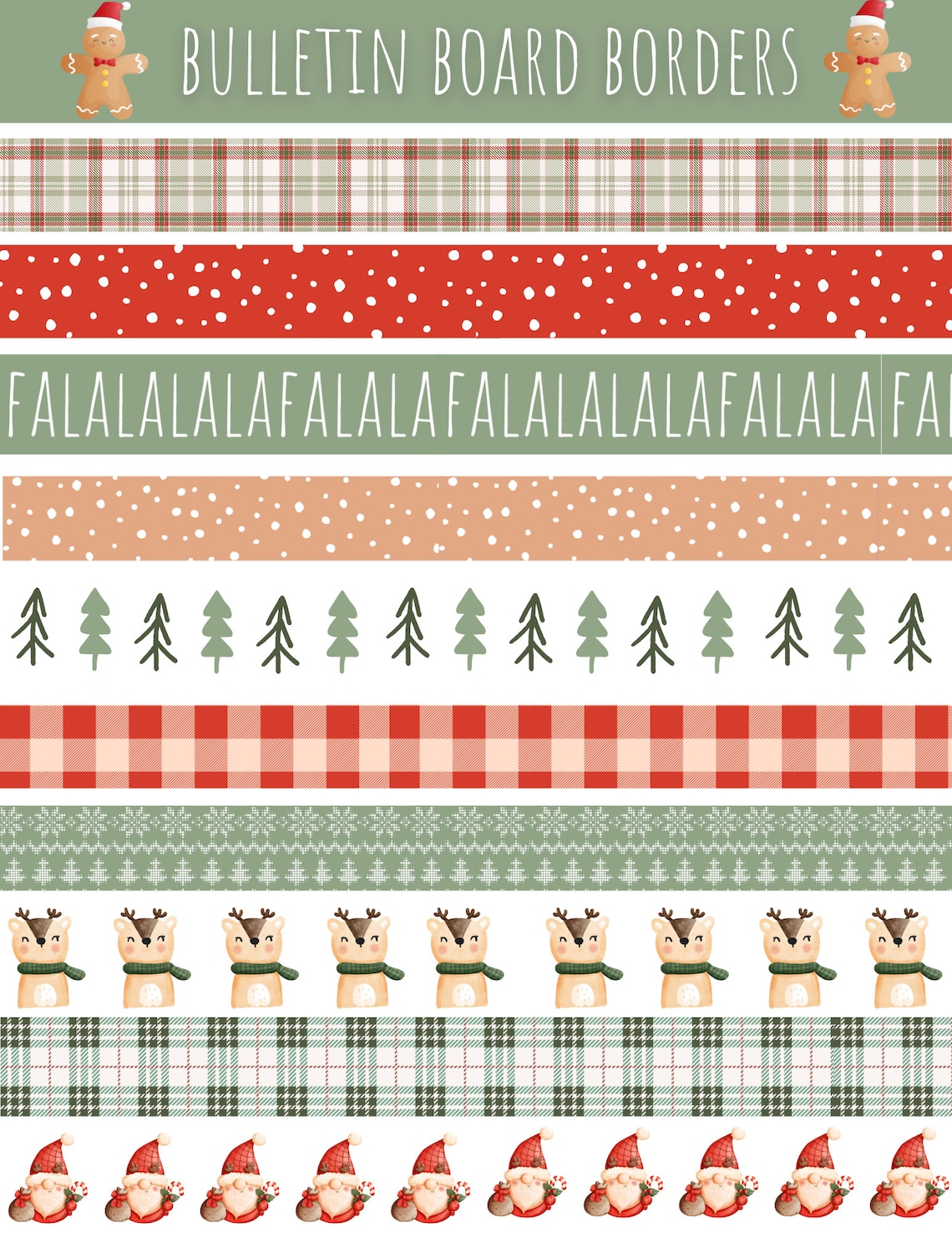 Classic Christmas Classroom Decor Pack - Etsy