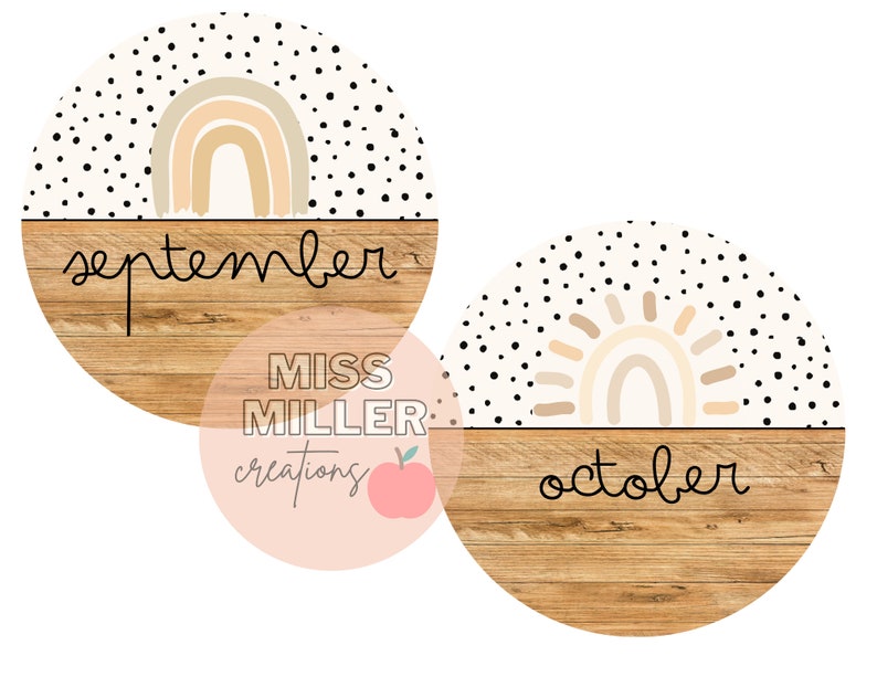 Neutral Boho Rainbow Class Birthday Display editable - Etsy