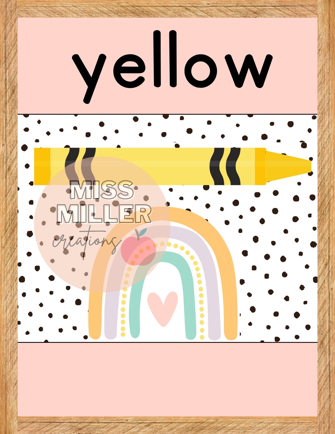 Pastel Boho Rainbow Color Word Posters - Etsy