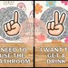 Groovy Glitter Hand Signals Classroom Posters editable - Etsy