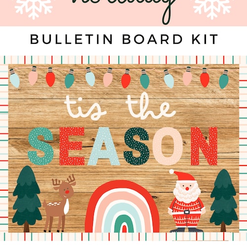 Tis the Season Bulletin Board Kit - Etsy