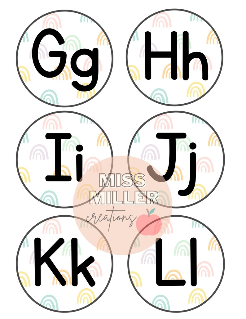 Pastel Boho Rainbow Word Wall [editable] - Etsy