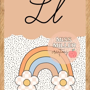 Daisy Dreams Alphabet Posters - Etsy