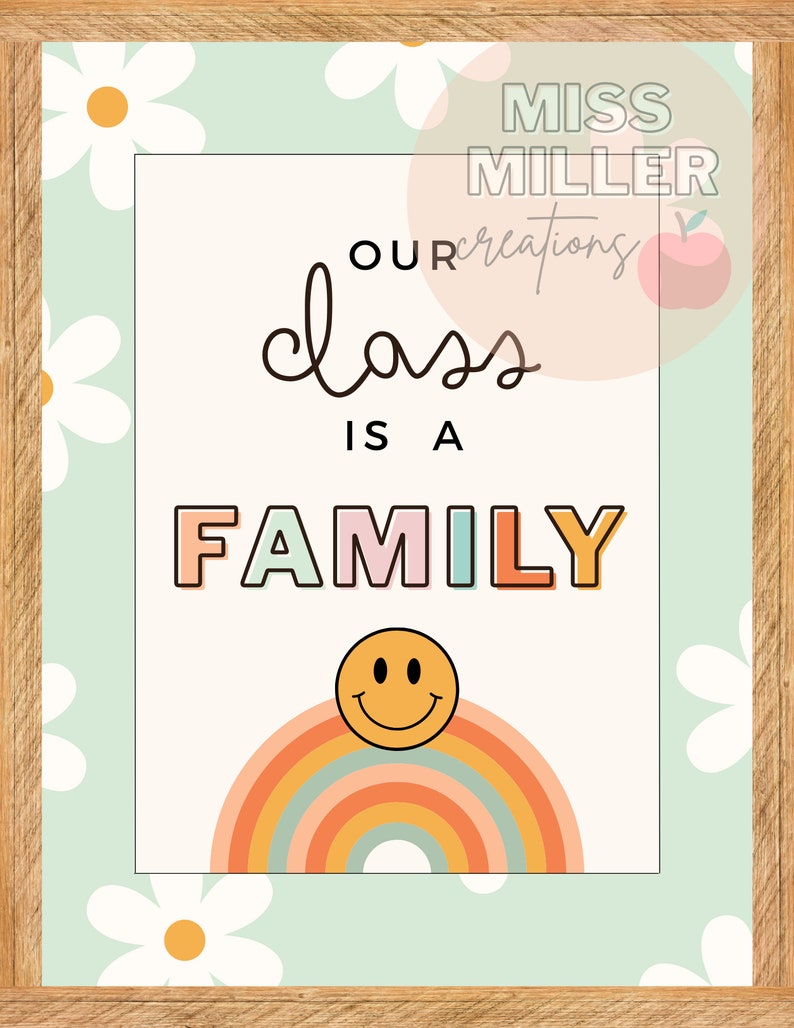 Groovy Boho Classroom Quote Posters - Etsy