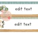 Boho Tropics Desk Plates [editable] - Etsy