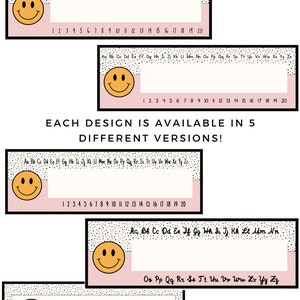 Groovy Boho Desk Plates [editable] - Etsy