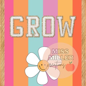 Groovy Glitter Classroom Posters - Etsy