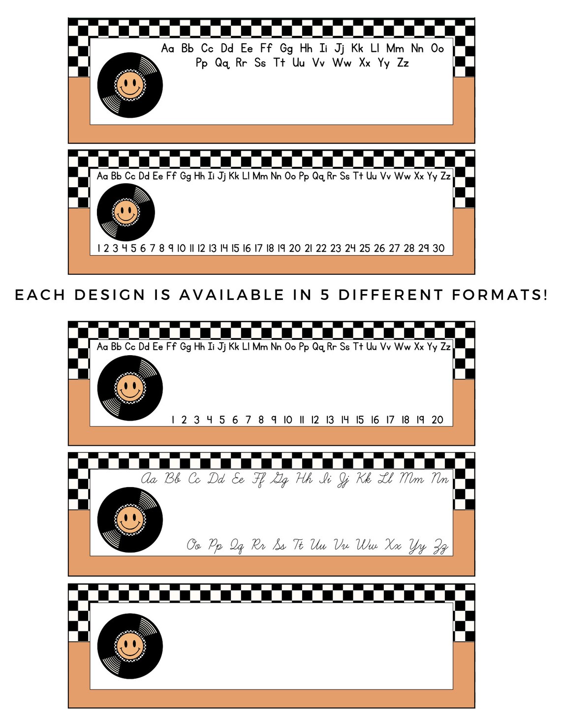 Groovy Vintage Desk Plates - Etsy
