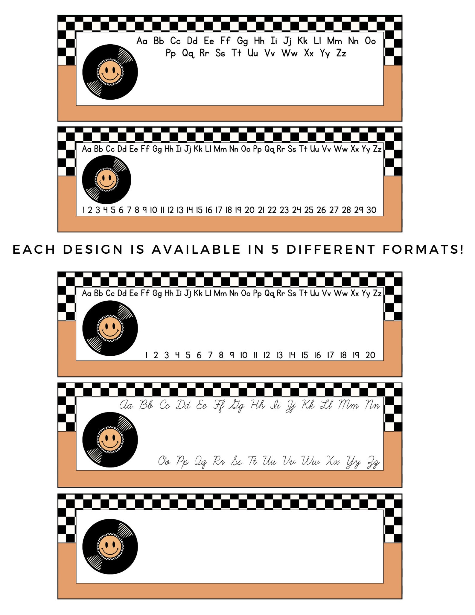 Groovy Vintage Desk Plates - Etsy