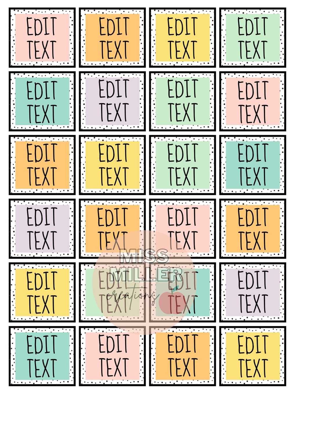 Pastel Boho Rainbow Teacher Toolbox Labels editable - Etsy