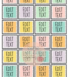 Pastel Boho Rainbow Teacher Toolbox Labels [editable] - Etsy