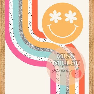 Groovy Glitter Classroom Posters - Etsy
