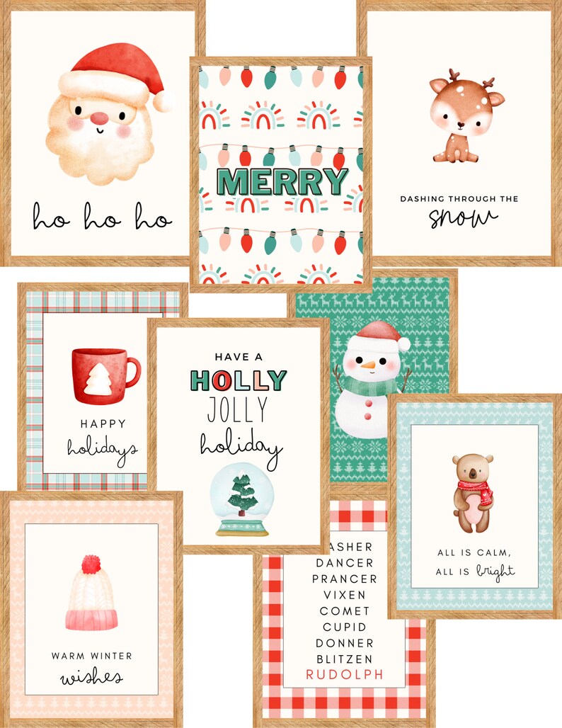 Modern Christmas Classroom Decor Pack V.2 - Etsy
