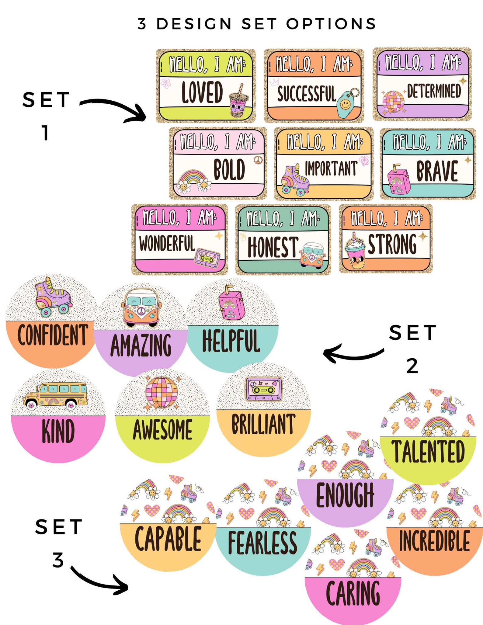 Disco Era Affirmation Station - Etsy