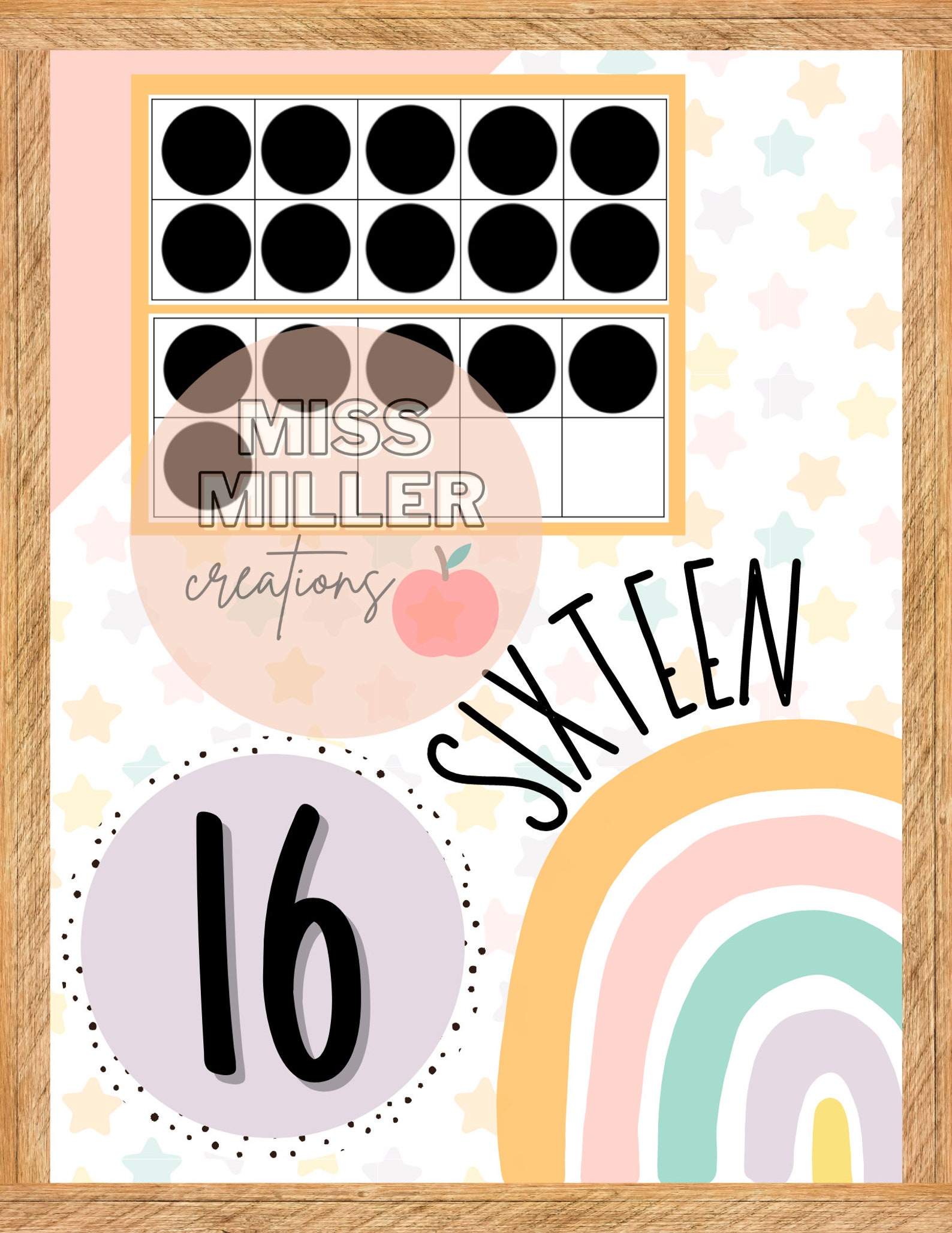 Pastel Boho Rainbow Classroom Number Posters - Etsy