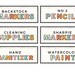 Groovy Boho Classroom Supply Labels - Etsy