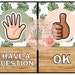 Boho Tropics Hand Signals Classroom Posters editable - Etsy