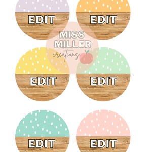 Pastel Boho Rainbow Classroom Labels [editable] - Etsy