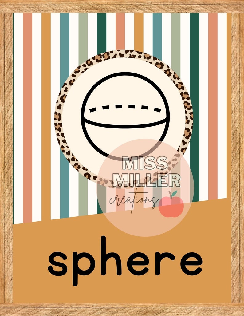 Boho Tropics Classroom Shape Posters - Etsy