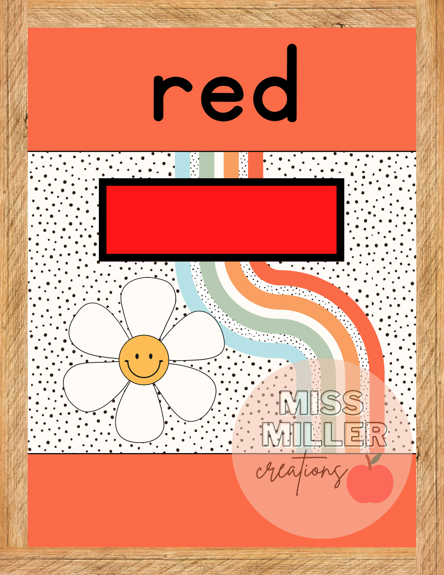 Retro Rainbow Classroom Color Posters - Etsy