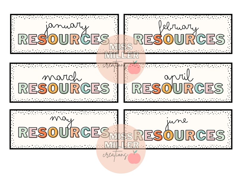 Groovy Boho Classroom Supply Labels - Etsy