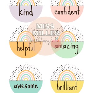 Pastel Boho Rainbow Affirmation Station - Etsy