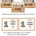 Cottagecore Voice Level Classroom Posters - Etsy