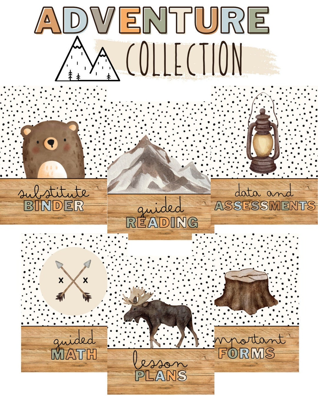 Adventure Binder Covers [editable] - Etsy