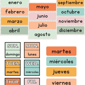 Groovy Boho Classroom Calendar - Etsy