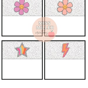 Groovy Glitter Classroom Labels [editable] - Etsy