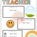 Groovy Boho Meet the Teacher Template - Etsy