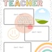 Pastel Boho Rainbow Meet the Teacher Template editable - Etsy